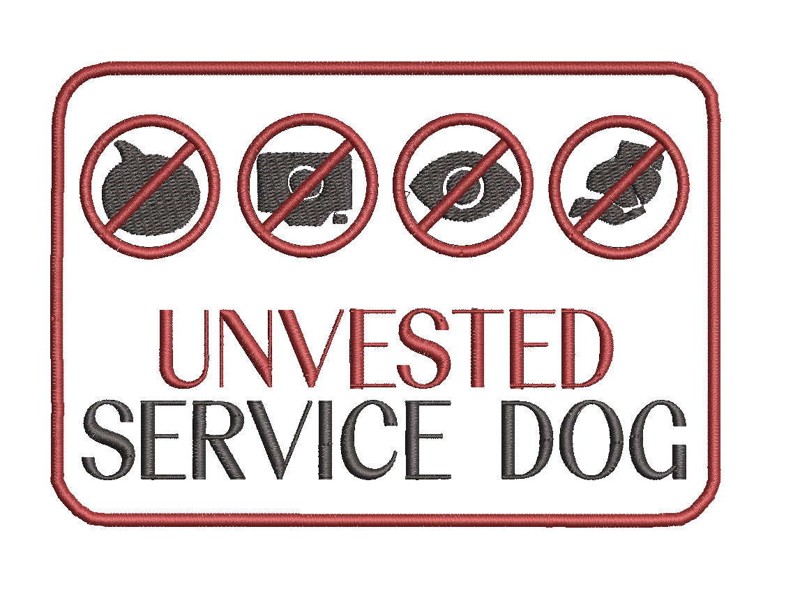 Unvested Service Dog Leash Wrap With Symbols – Wiggles Wear